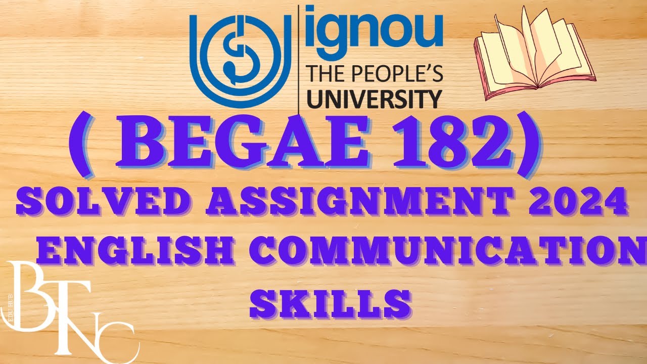 BEGAE 182 LATEST SOLVED ASSIGNMENT 2023-2024 - YouTube