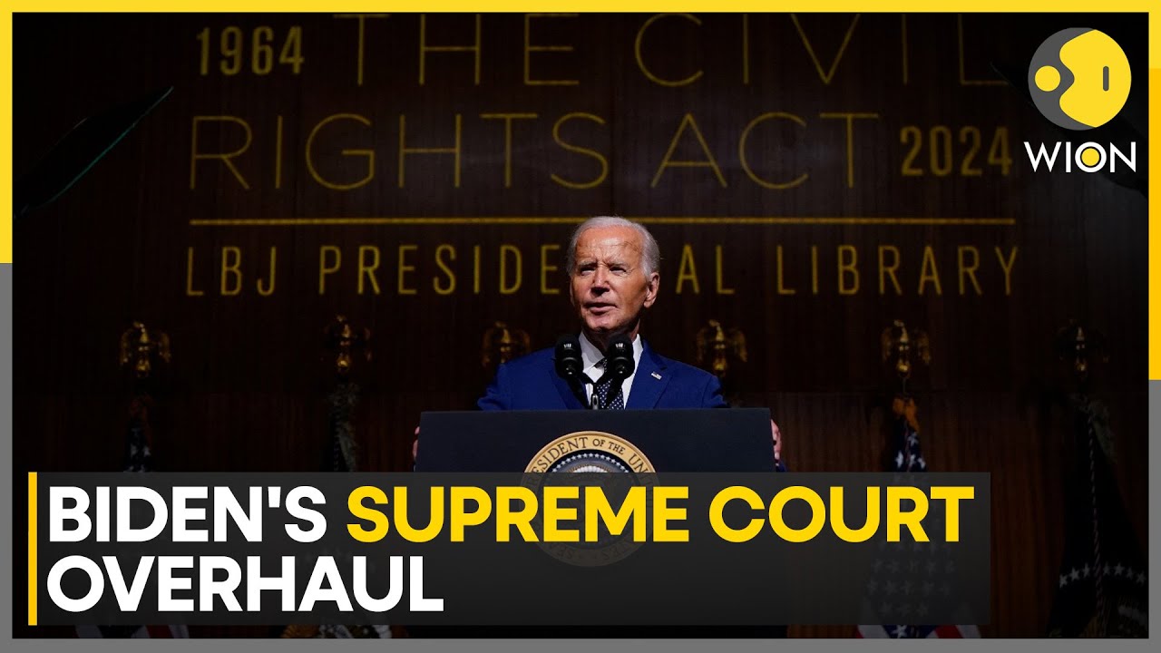 US President Biden pushes for term limits on Supreme Court judges ...