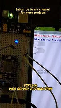 ESP8266 Web Server Automation: DIY Smart Control for Your Home #ESP8266 #HomeAutomation # ...
