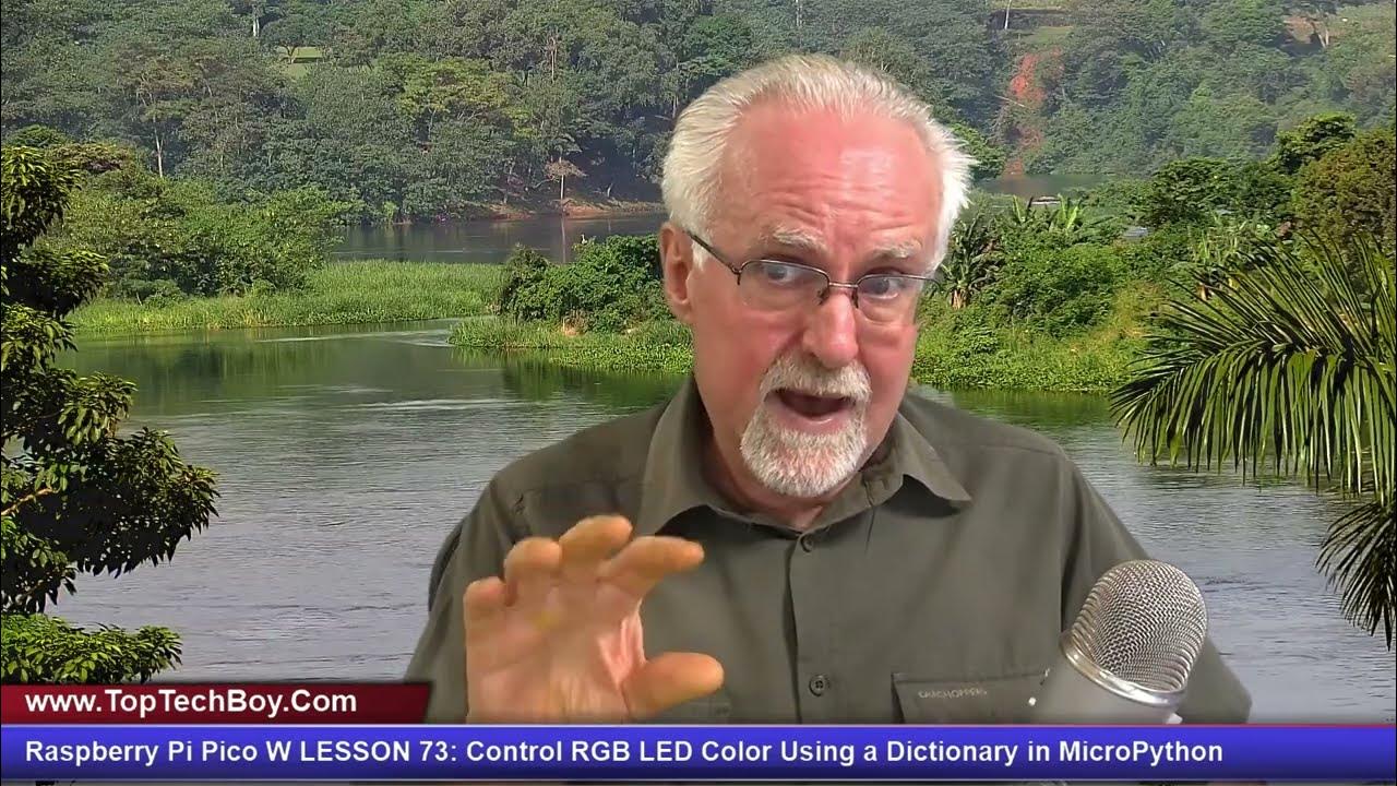 Raspberry Pi Pico W LESSON 73: Control a RGB LED Using a Dictionary in ...