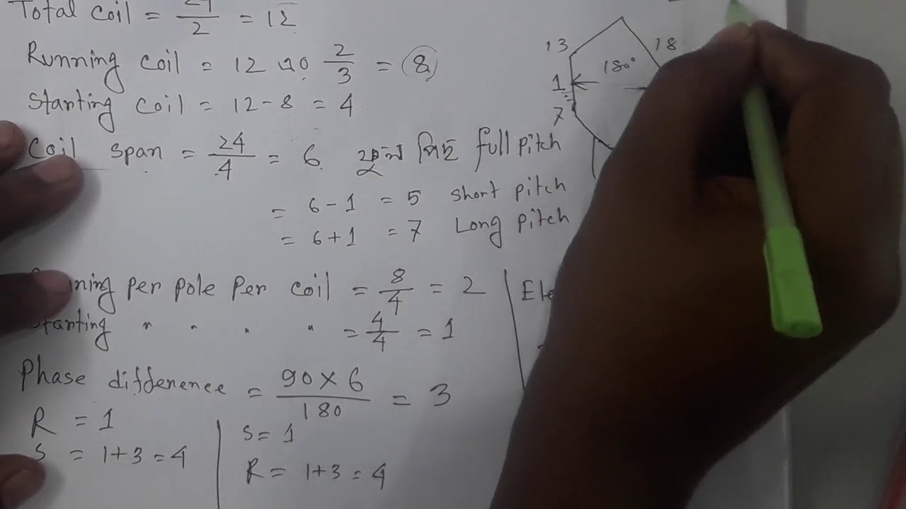 How to calculate motor winding data - bopqeindustries