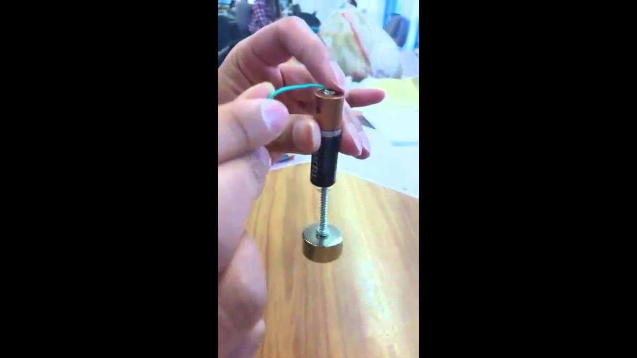 Building a Simple Electromagnetic Motor - YouTube