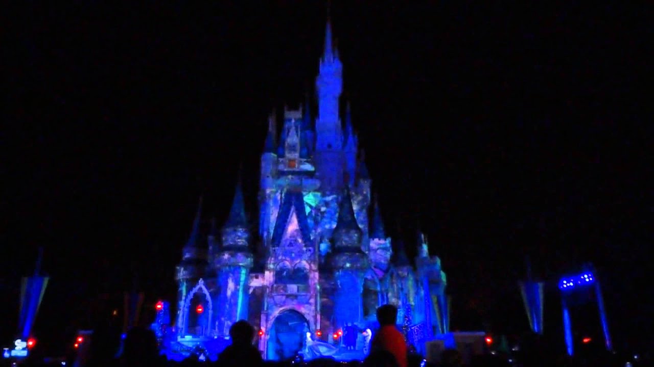 Elsa Freezes Cinderella's Castle - YouTube