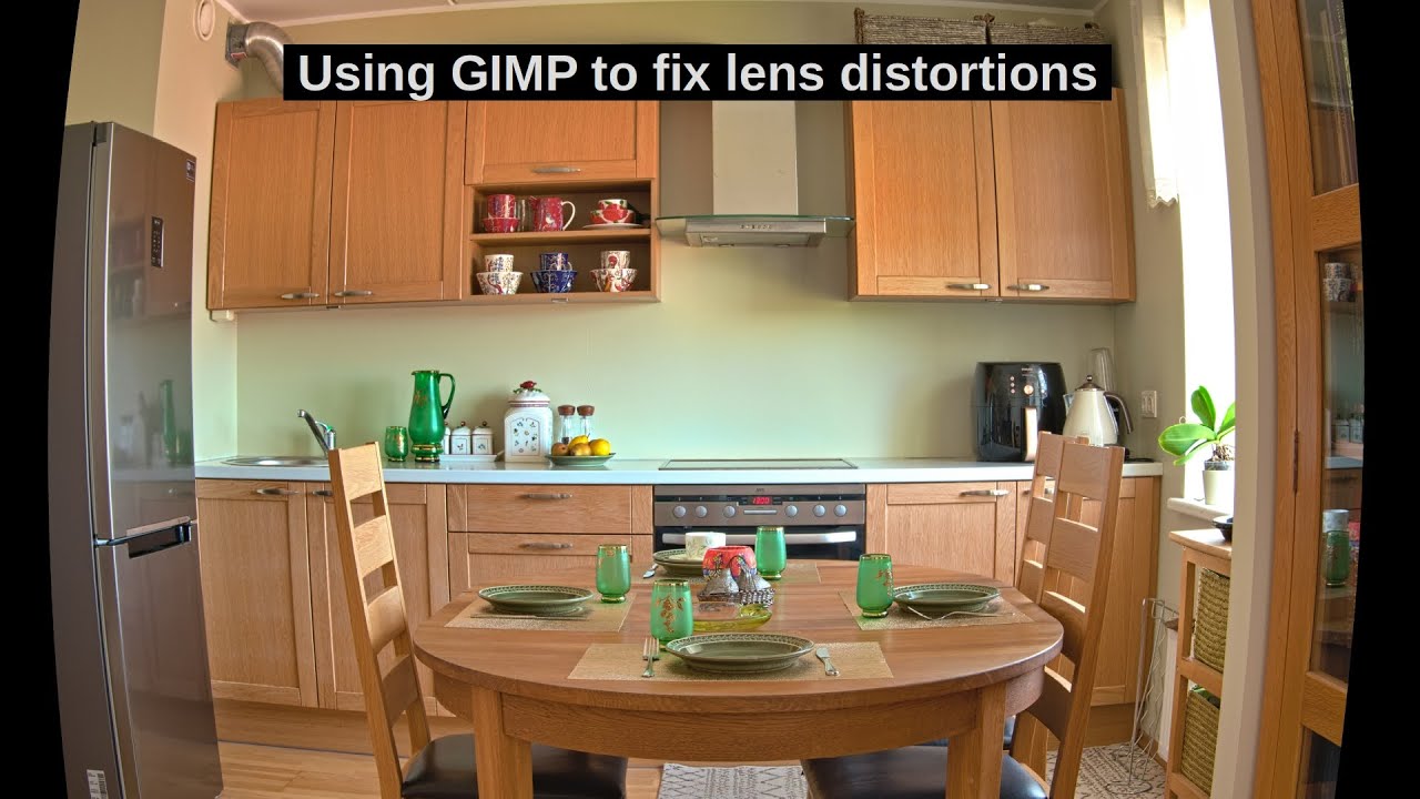 Fixing LENS DISTORTIONS in photos using GIMP - the essentials! - YouTube