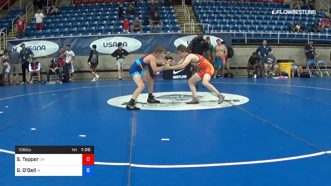 106 Lbs Cons 32 2 Stephen Tepper Ohio Vs Grant O Dell Iowa - YouTube
