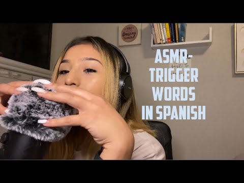 ASMR- Trigger Words In Spanish (semi- fast hand movements) - YouTube