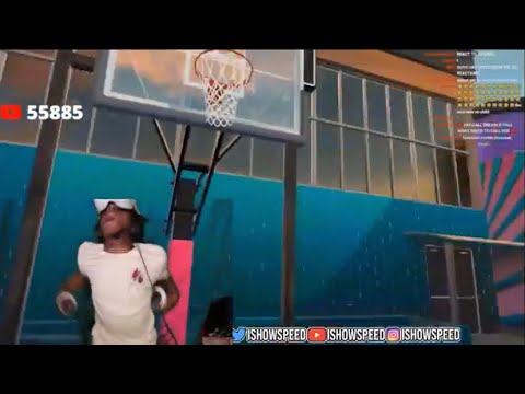 IShowSpeed Tries To Dunk In VR Then Falls In PC🤣 - YouTube