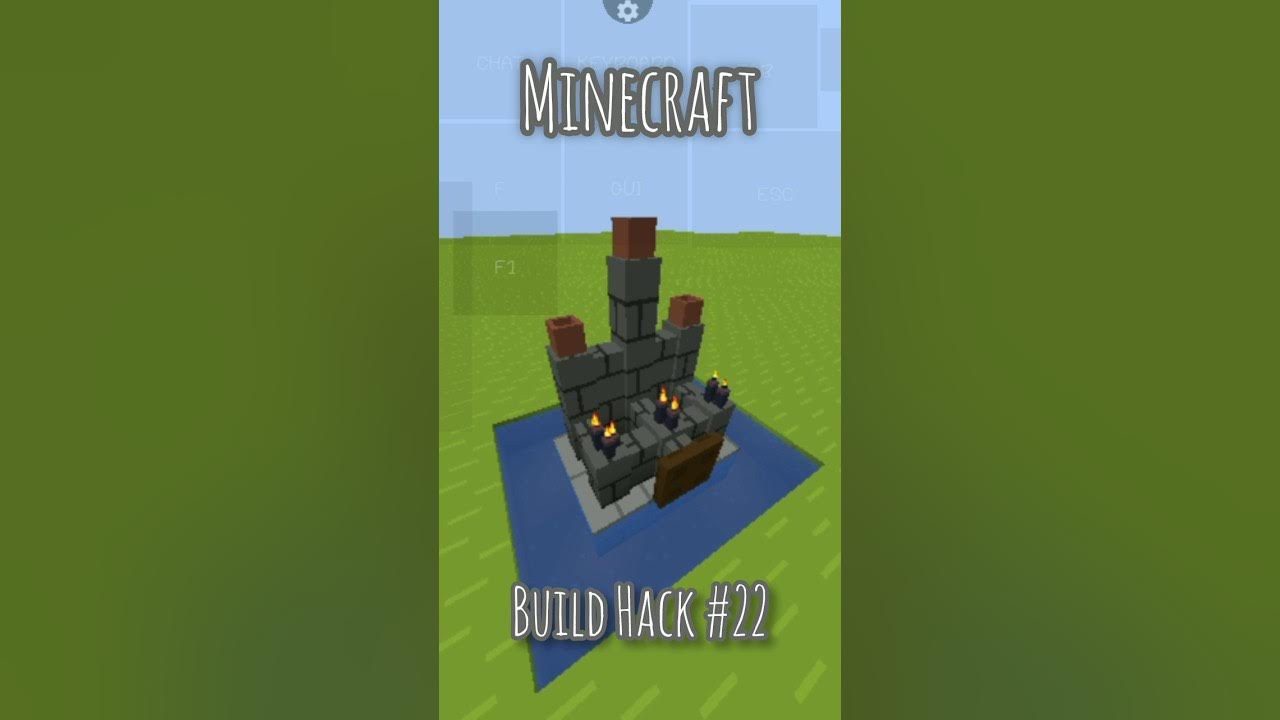 Minecraft Build Hack #22 Mini Castle #minecraft #buildhacks #lifehacks ...