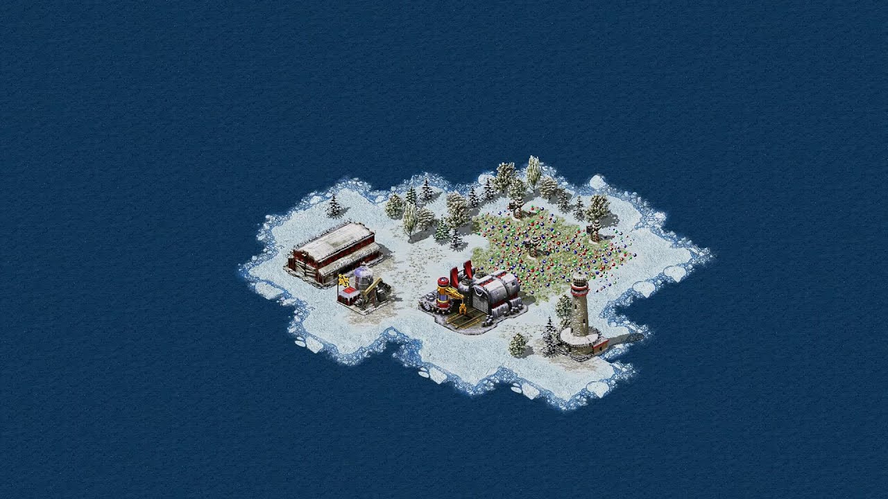 Yuri's Revenge Red Alert 2 Snow W2 Map NEw Extra Hard AI - YouTube