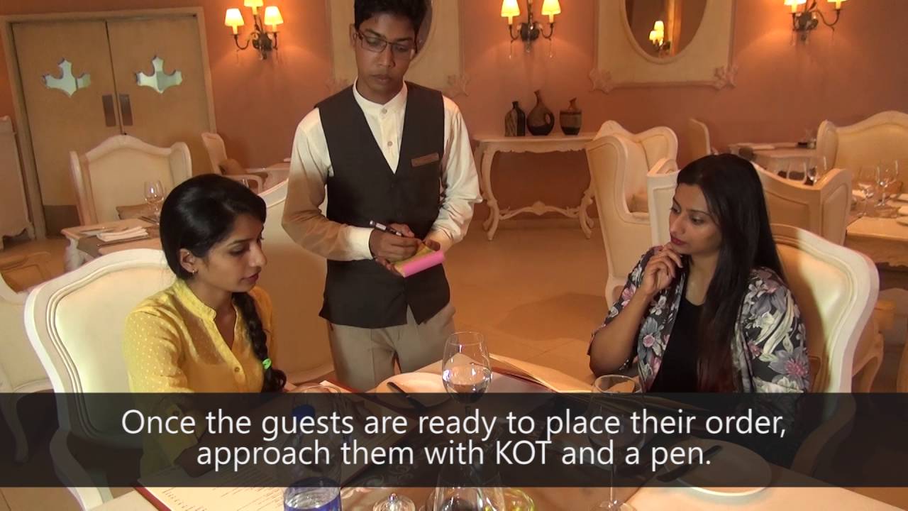 Taking an order - YouTube