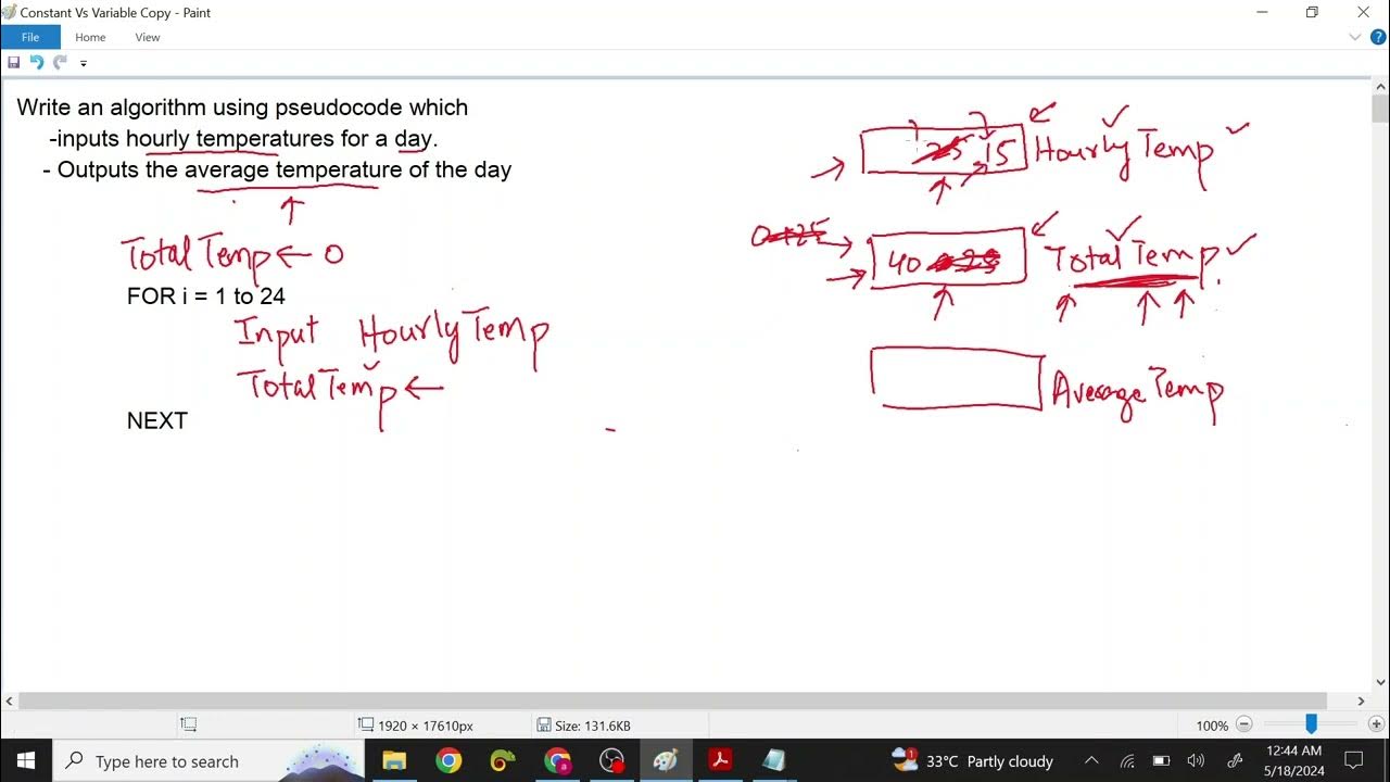 Pseudocode Example 1 - YouTube