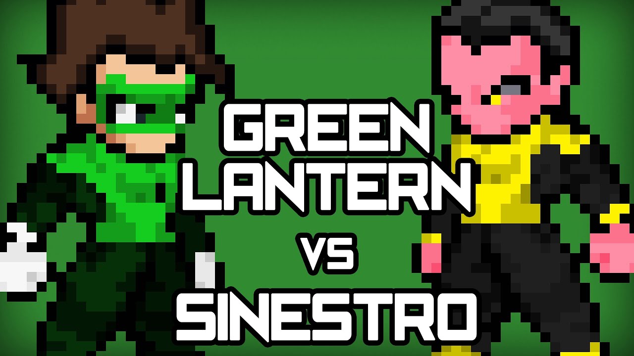 Green Lantern vs Sinestro - Sprite Animation - YouTube