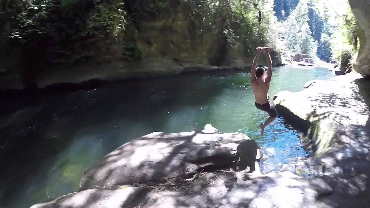 Cliff Jumping at Green River Gorge - YouTube