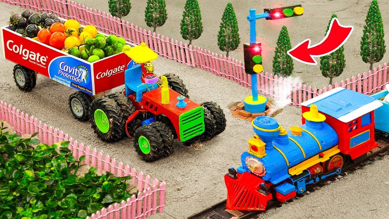 Top diy tractor making mini Traffic Lights for train | mini diy tractor ...