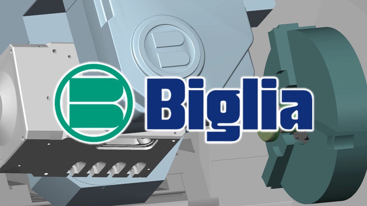 BIGLIA SMART TURN S Machine Tool CNC Simulation with NCSIMUL - YouTube