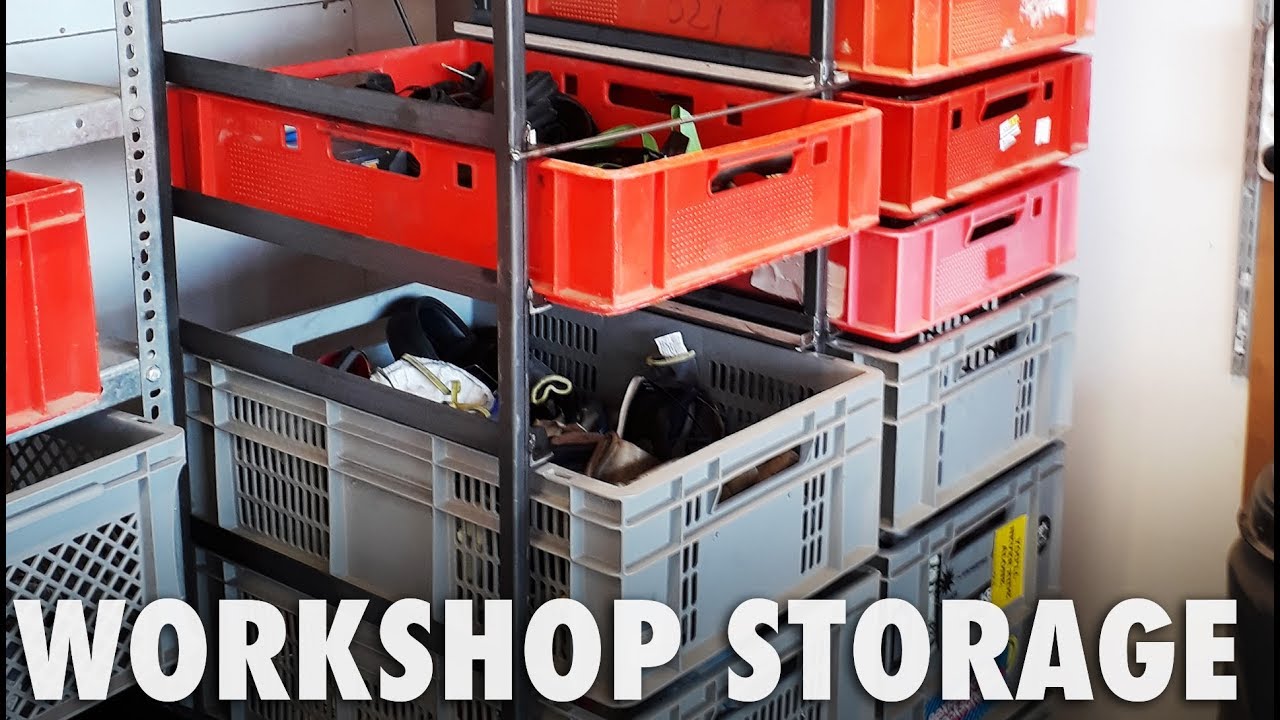 Steel Workshop Storage Rack - YouTube