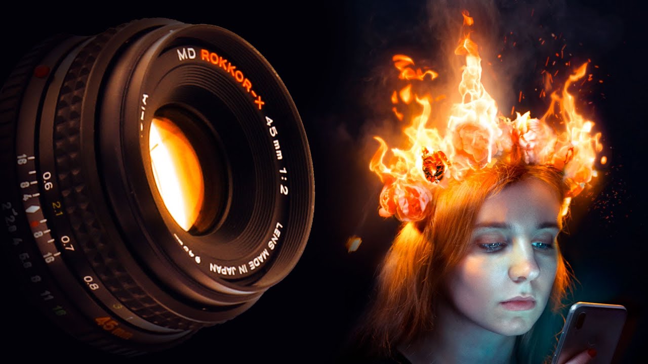 Photographer sets his Model on Fire / Conceptual Portrait Photography ...