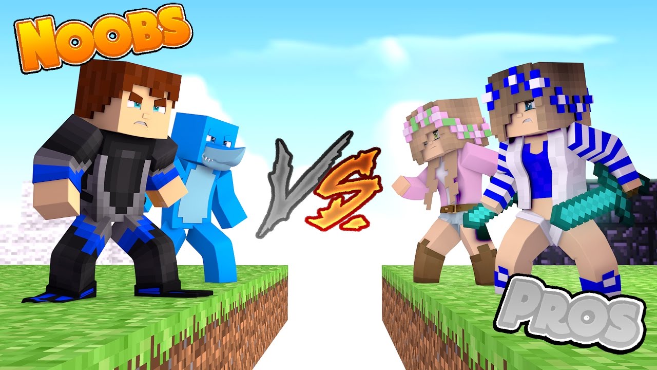 PRO'S VS THE NOOBS - BED Wars Sharky Minecraft Adventures - YouTube