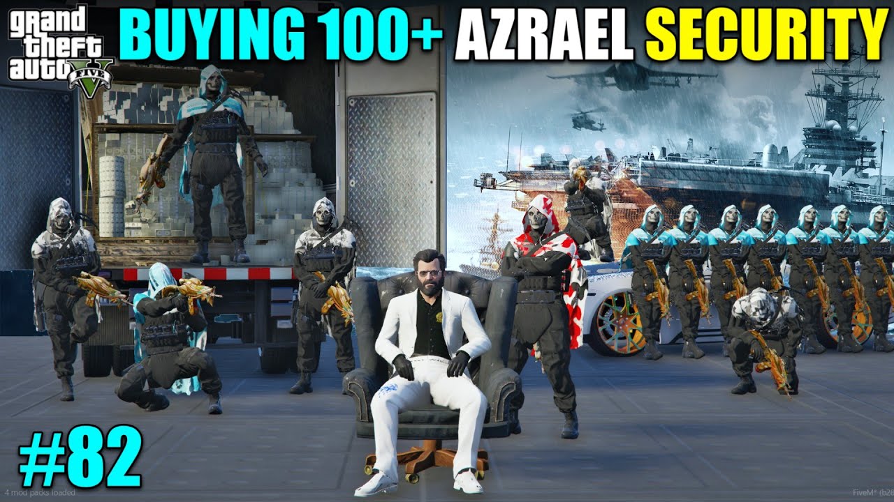BUYING MOST POWERFUL AZRAEL SECURITY FOR MICHAEL | GTA 5 GAMEPLAY #82 ...