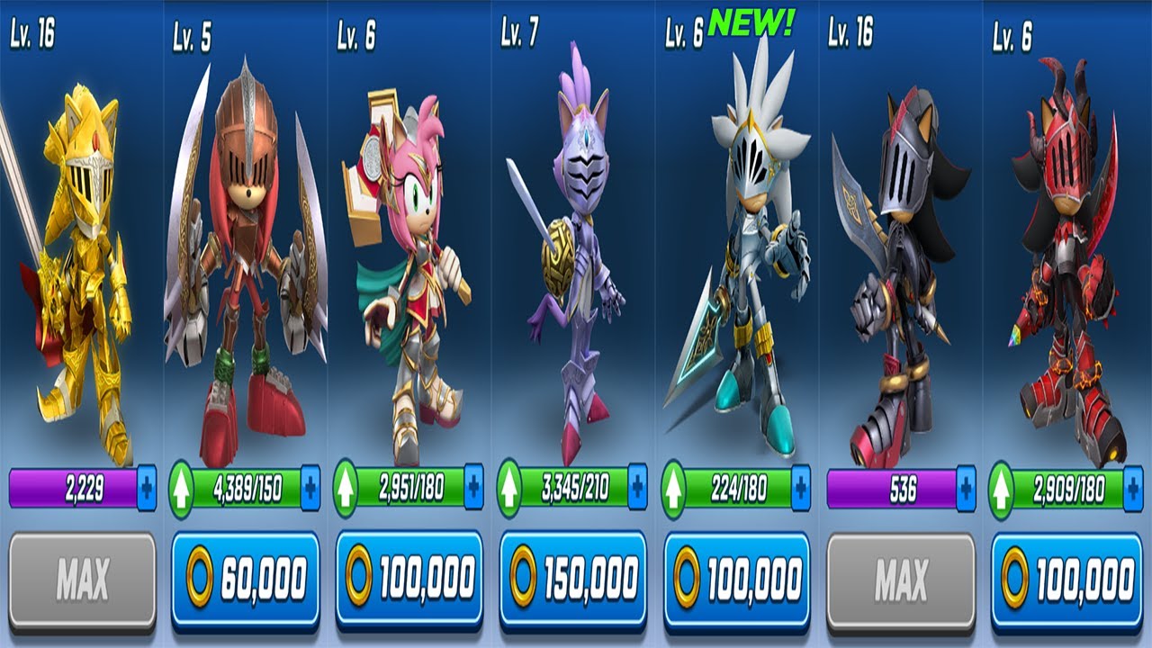 Sonic Forces Speed Battle - All 7 Knights Battle - Sir Galahad New ...