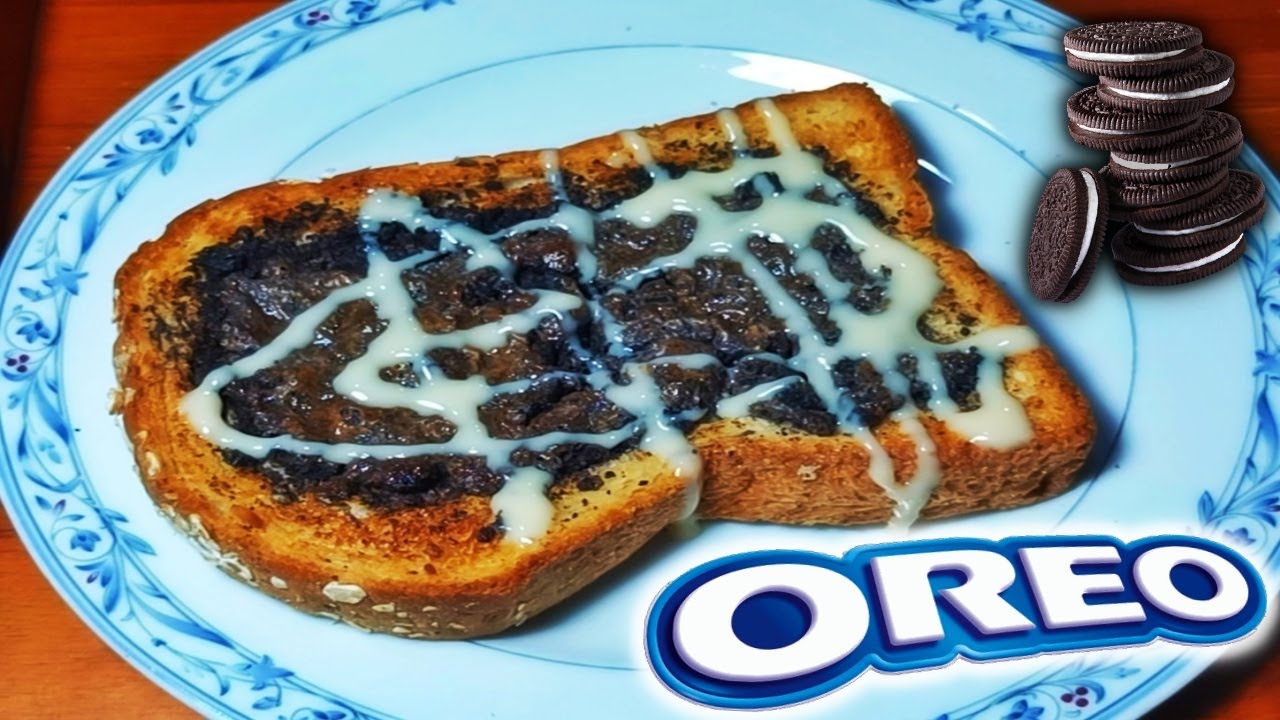 ทำโทสต์ไข่โอรีโอ้ ด้วยของแค่ 4 อย่าง / Oreo Egg Toast with only 4 ...