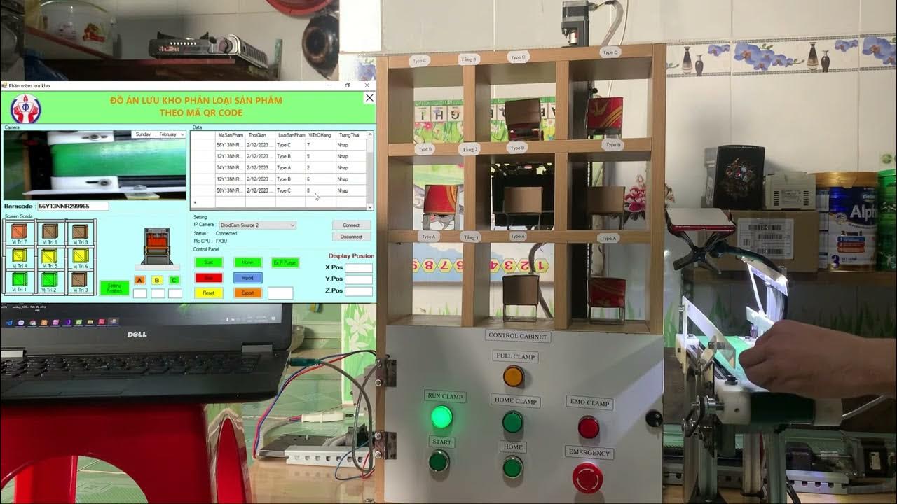 HỆ THỐNG LƯU KHO THÔNG MINH | QR CODE + SCADA + ROBOT XYZ - YouTube