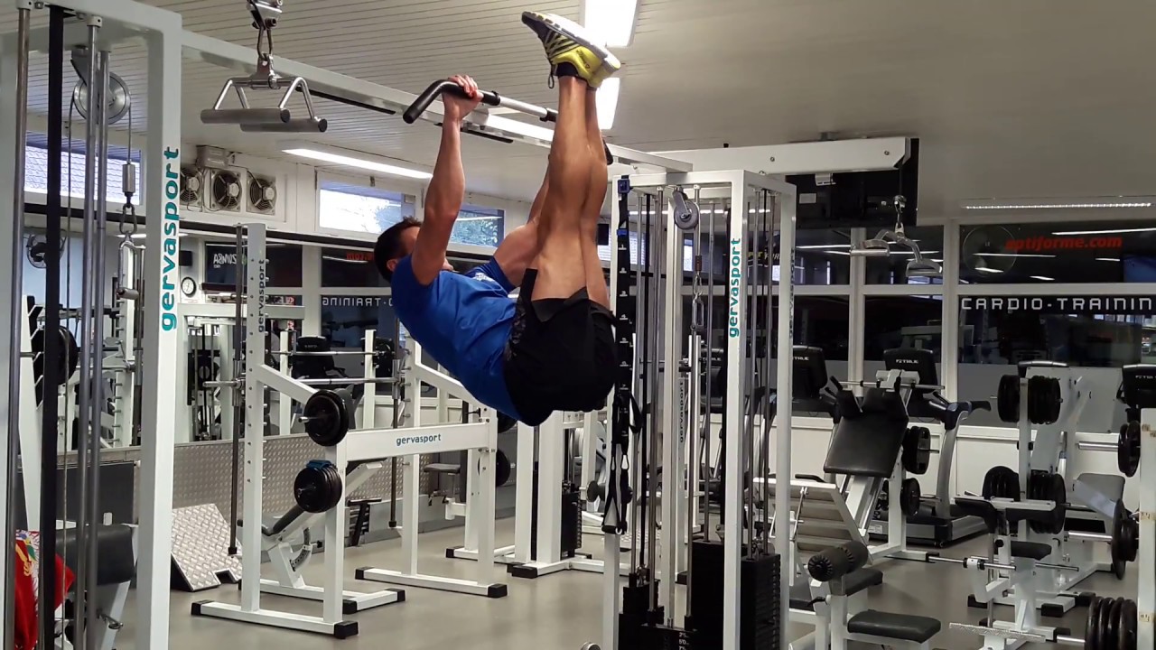 Travail des obliques à la barre fixe. - YouTube