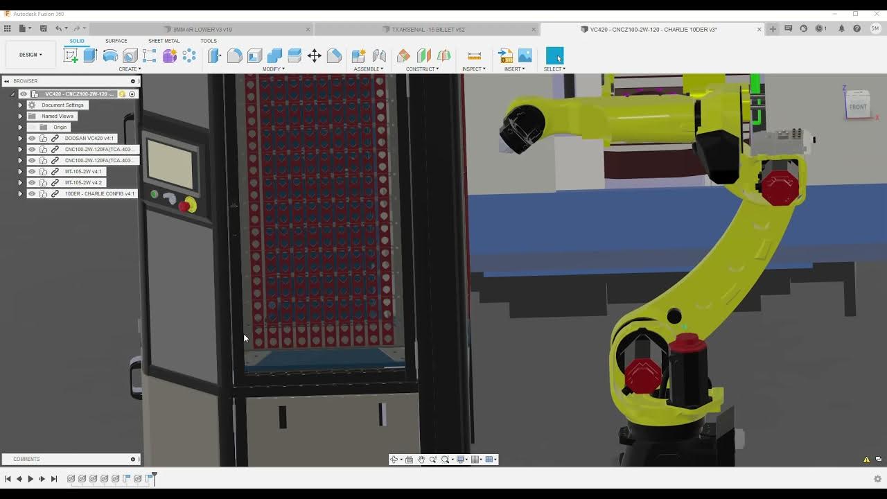 DOOSAN VC420 - CNCZ100-2W-120 - CHARLIE 10DER CONFIG - YouTube