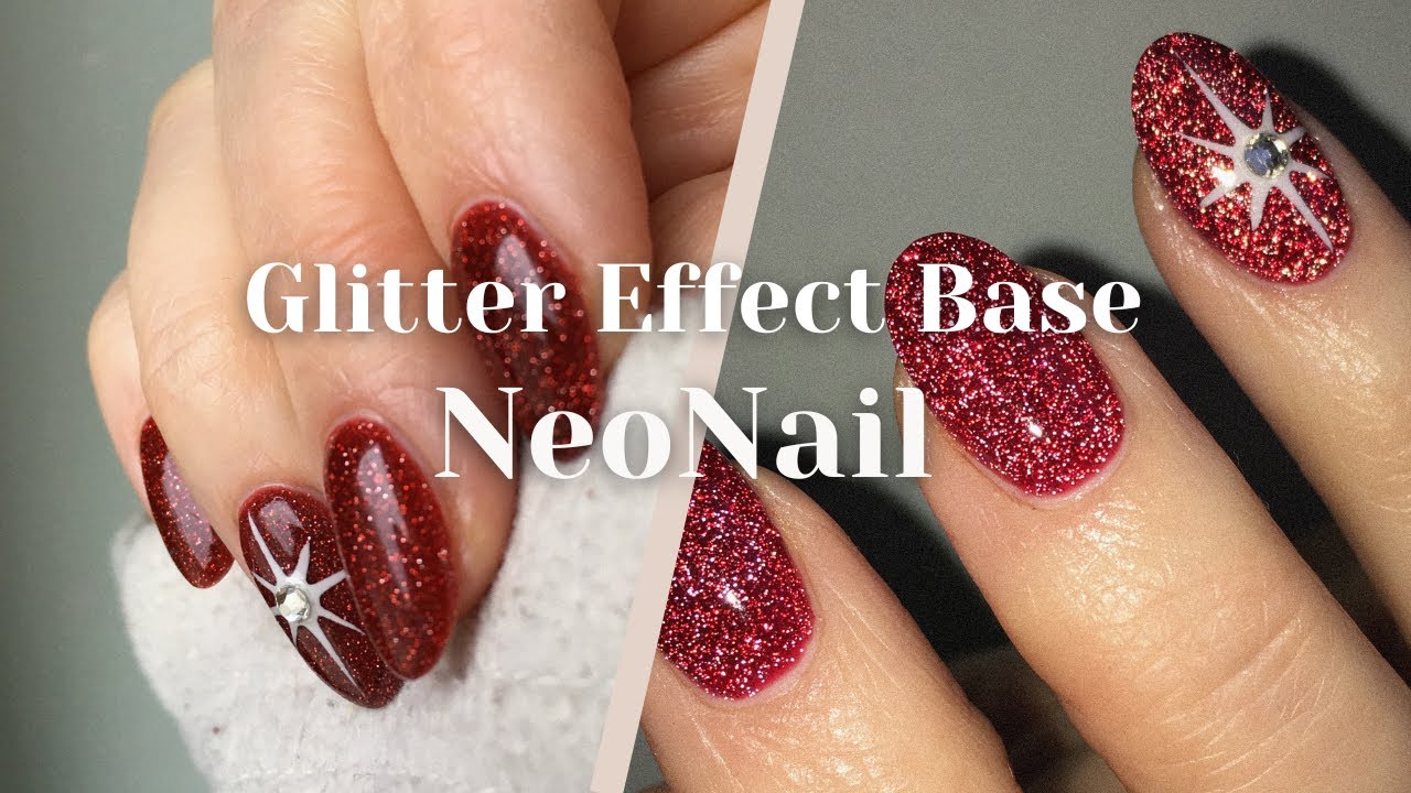 NeoNail Glitter Effect Base / Red Shine | Review - YouTube
