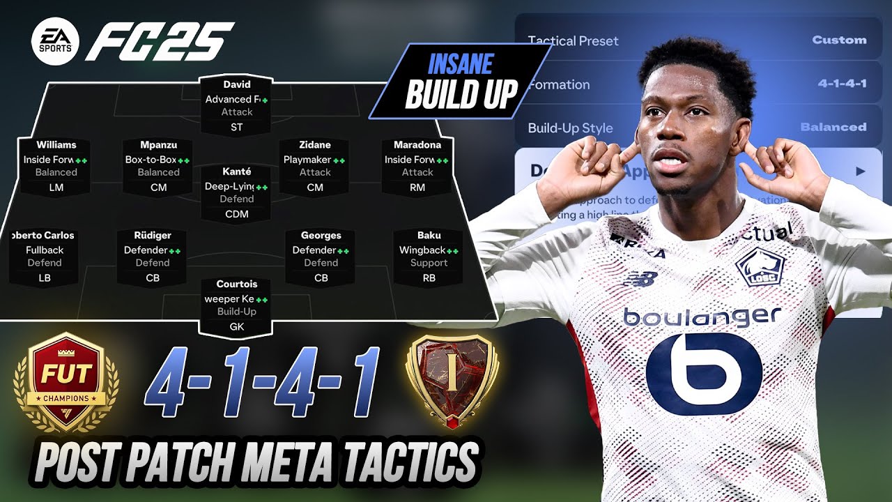 New Most INSANE META Tactics! Best 4141 Custom Tactics EA FC 25! - YouTube