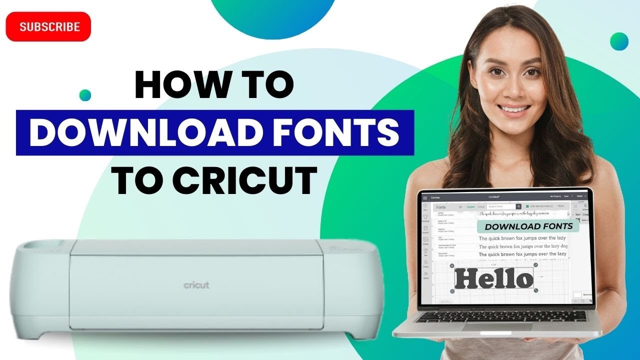 How to Download Fonts to Cricut Design Space (Beginners Guide) #howto # ...