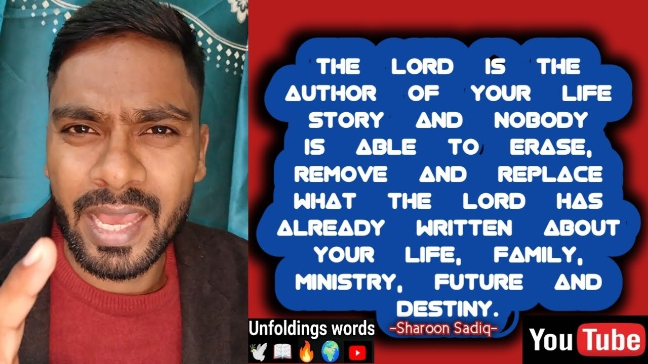 The Lord Is The Author Of Your Life Story | Your Life-Story For His ...