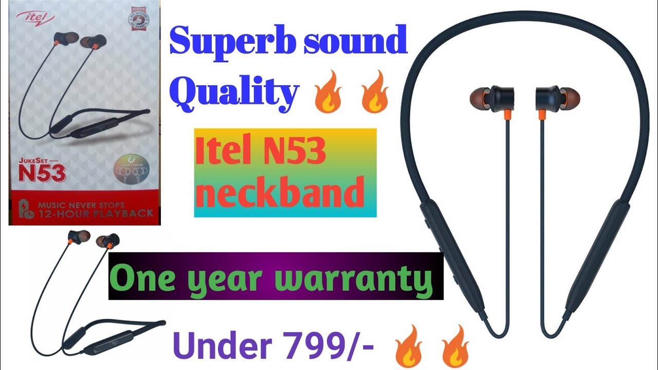 itel N53 neckband unboxing and review/ best neckband under 799 🔥🔥/ itel ...