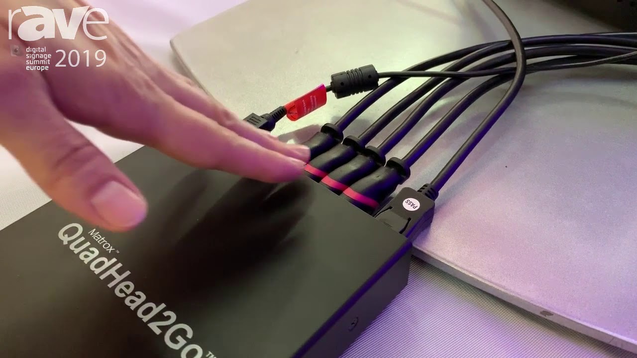 DSSE 2019: Matrox Presents QuadHead2Go 4K@60Hz Video Wall Appliance ...