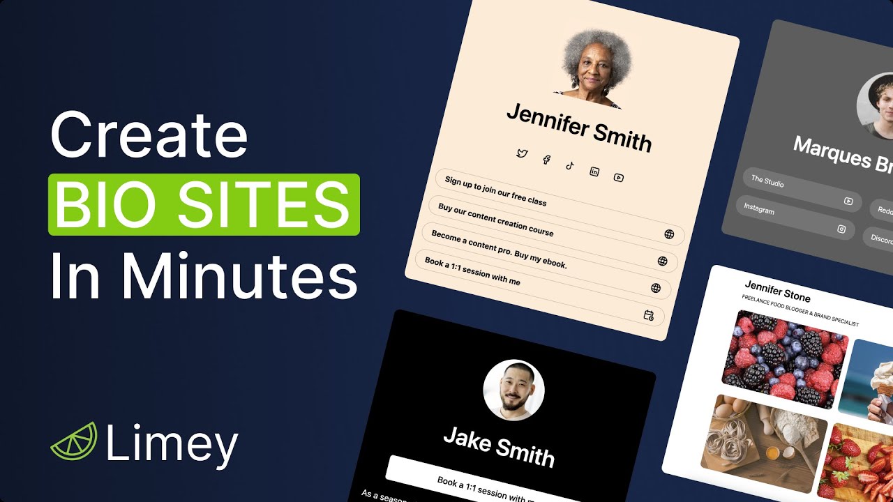 How To Create a FREE Bio Site With Limey - Step By Step - YouTube