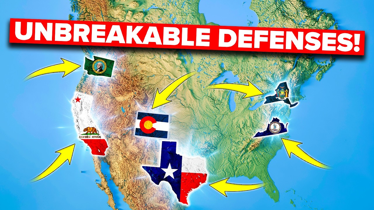 U.S. States That Are IMPOSSIBLE to Invade - YouTube