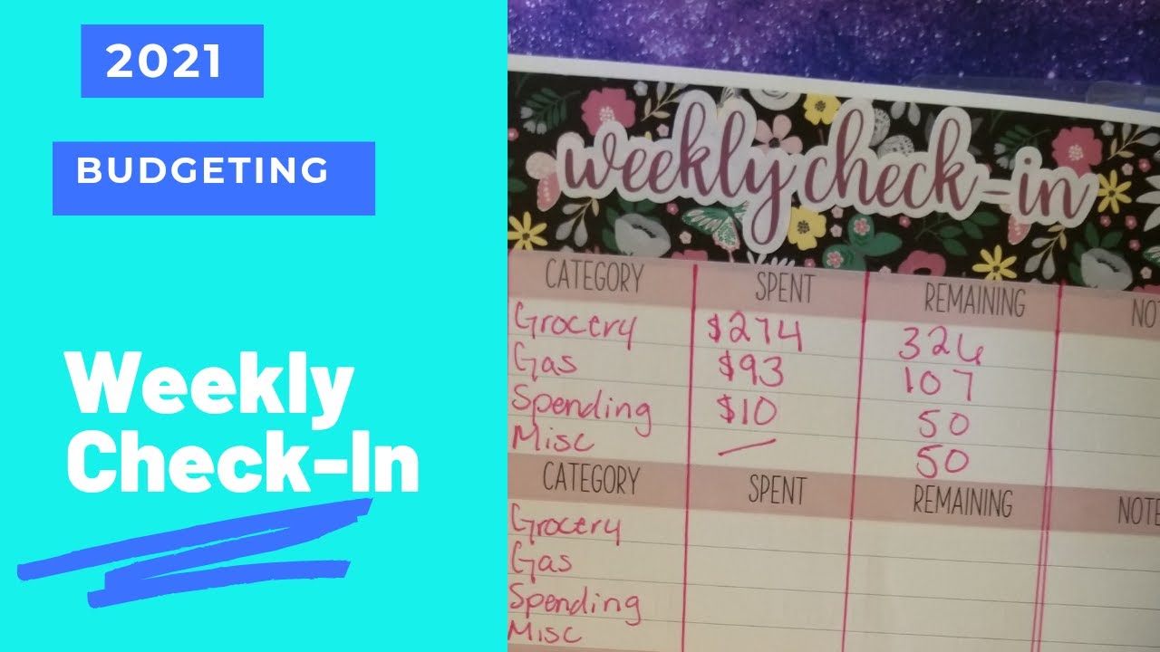 Week 3 Check-in|| Budgeting 2021|| Last check-in for June|| - YouTube