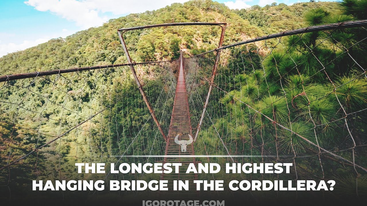 POV: Crossing the Dipnasan Hanging Bridge in Cabiten, Mankayan, Benguet ...