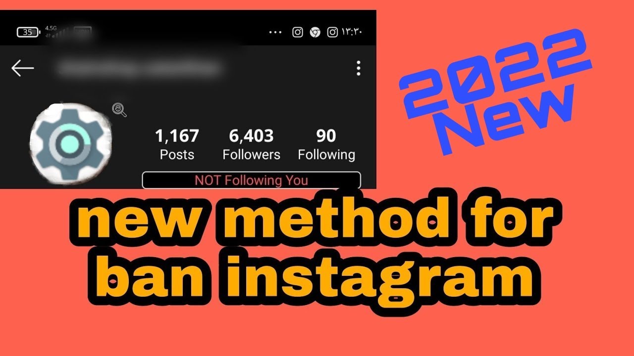 New Ban Method Instagram / روش جدید بستن پیج / how to ban instagram ...