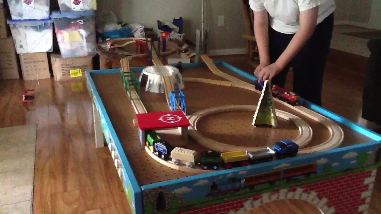 Wooden train crash theater v2 episode 12 - YouTube