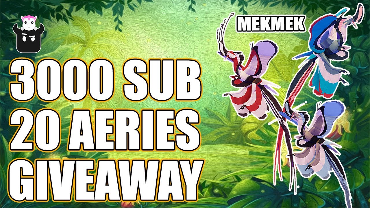 3000 sub 20 Aeries Giveaway - Mekmek - Creatures of Sonaria- Roblox ...
