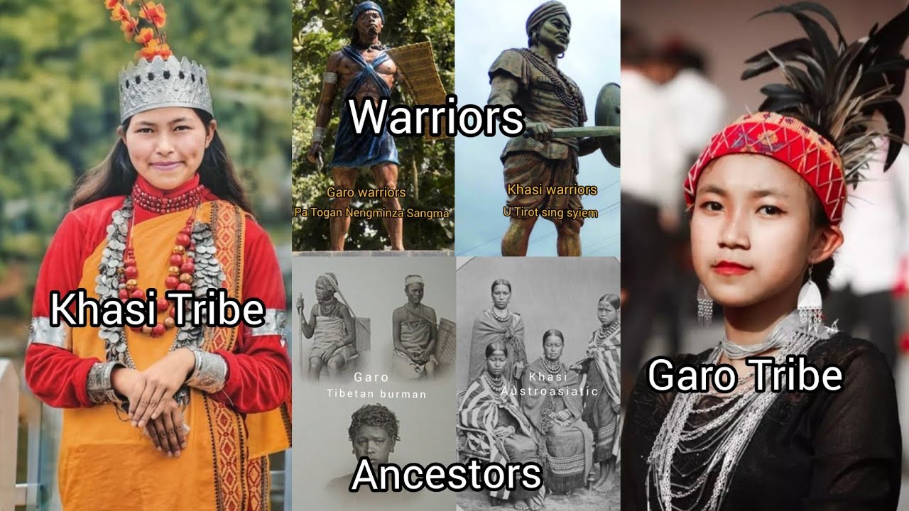 🇮🇳Garo & Khasi traditional /warriors/ austroasiatic/tibeto burman/North ...