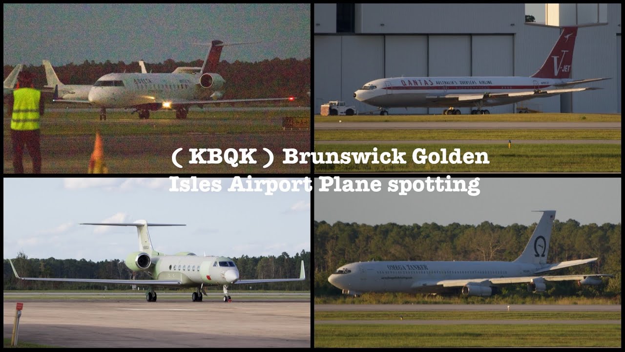 ( KBQK ) Brunswick Golden Isles Plane Spotting ( ALMOST ARRESTED ...