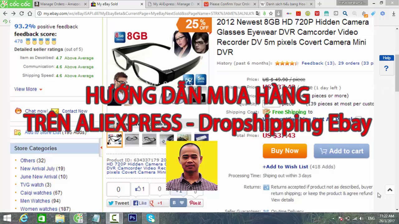 HƯỚNG DẪN MUA HÀNG TRÊN ALIEXPRESS - YouTube