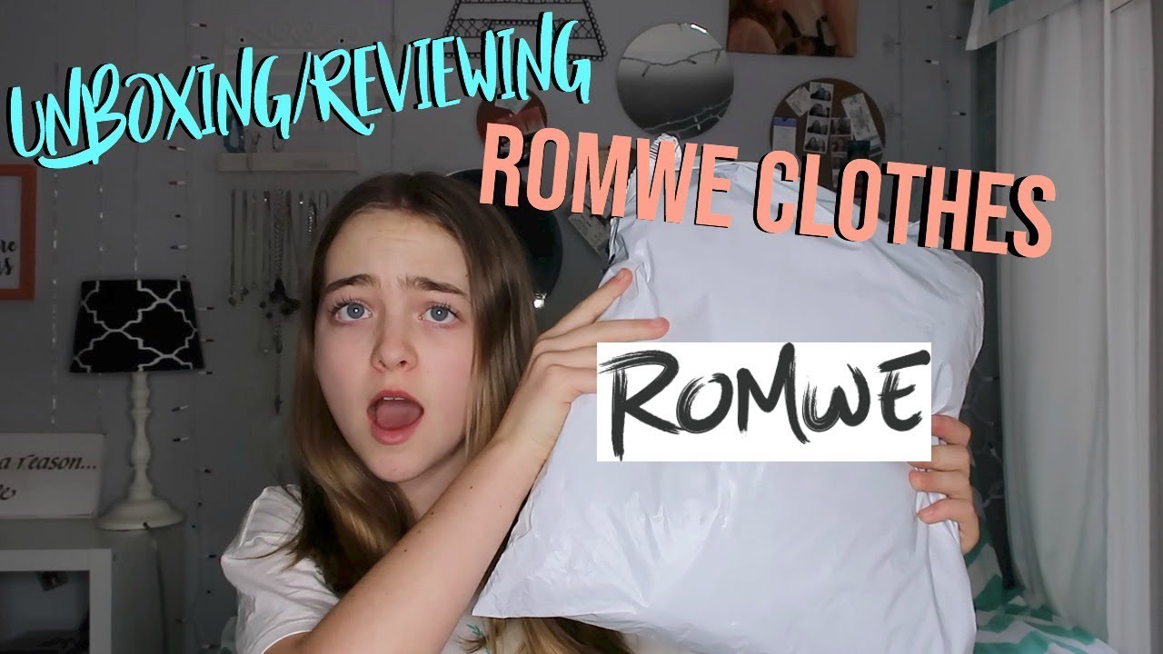 Unboxing/Reviewing Romwe Clothes + Try On - YouTube