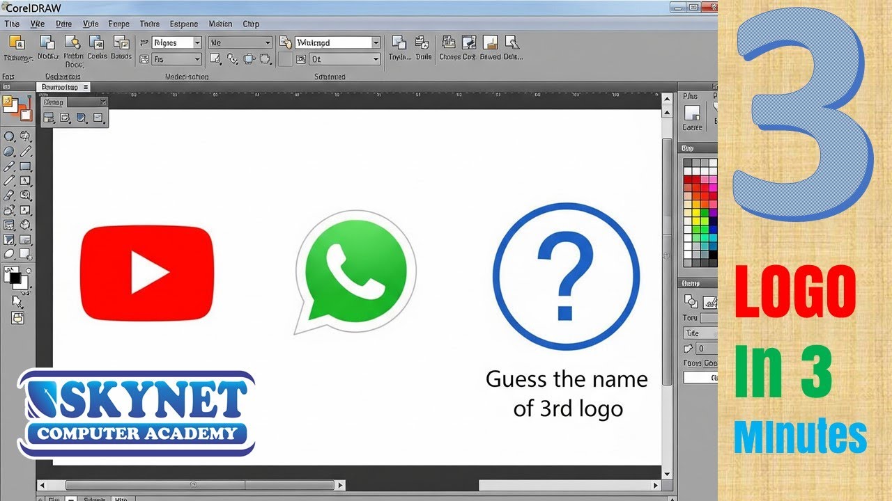 Easy CorelDRAW Tutorial: How to Make 3 Famous Logos in Under 3 Mins ...