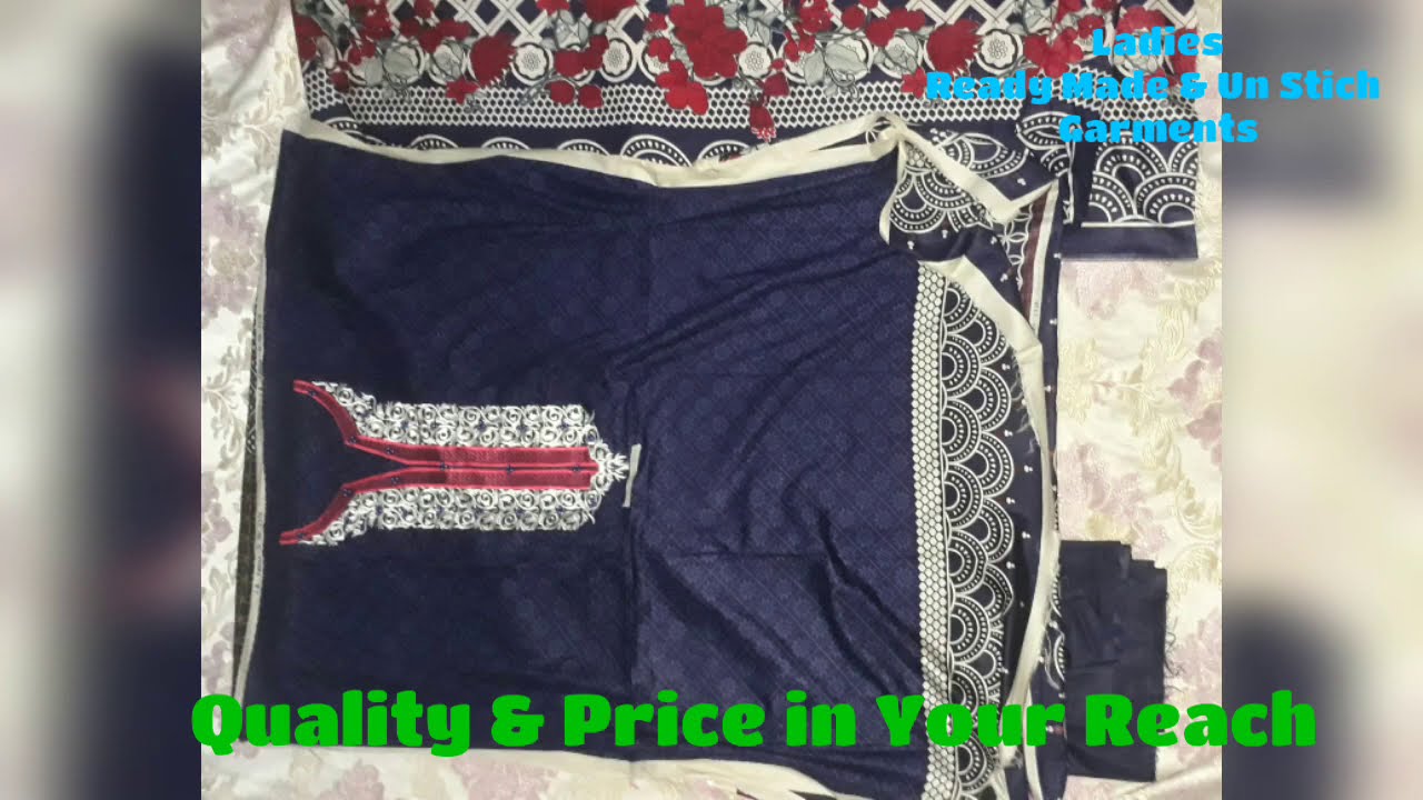 Ready Made & Un Stich Suit Ladies & Kids Garments - YouTube
