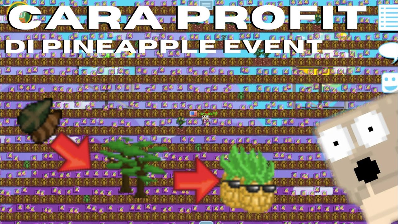 Cara Cuan Di Pineapple Week | New Item Fruit | Cara Membuat Super Pineapple Growtopia - YouTube