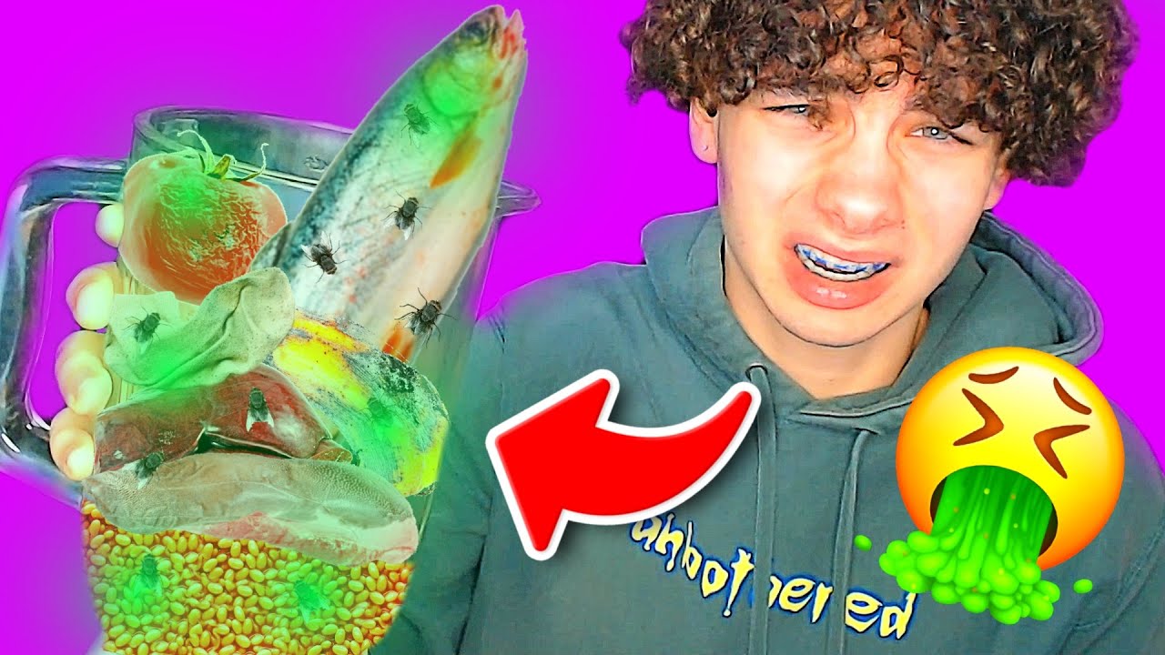 THE ULTIMATE DISGUSTING SMOOTHIE CHALLENGE *PUKE WARNING* - YouTube