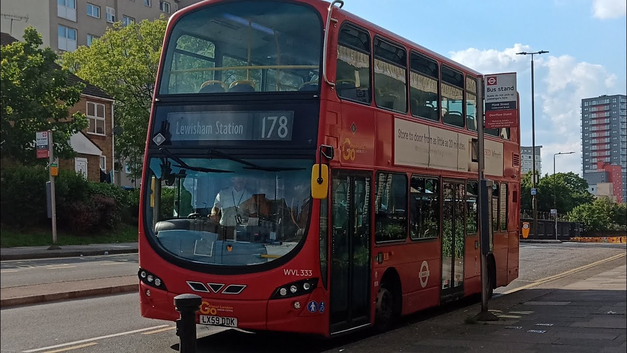 FULL JOURNEY | Route 178 - Lewisham Station to Woolwich | WVL333 ...